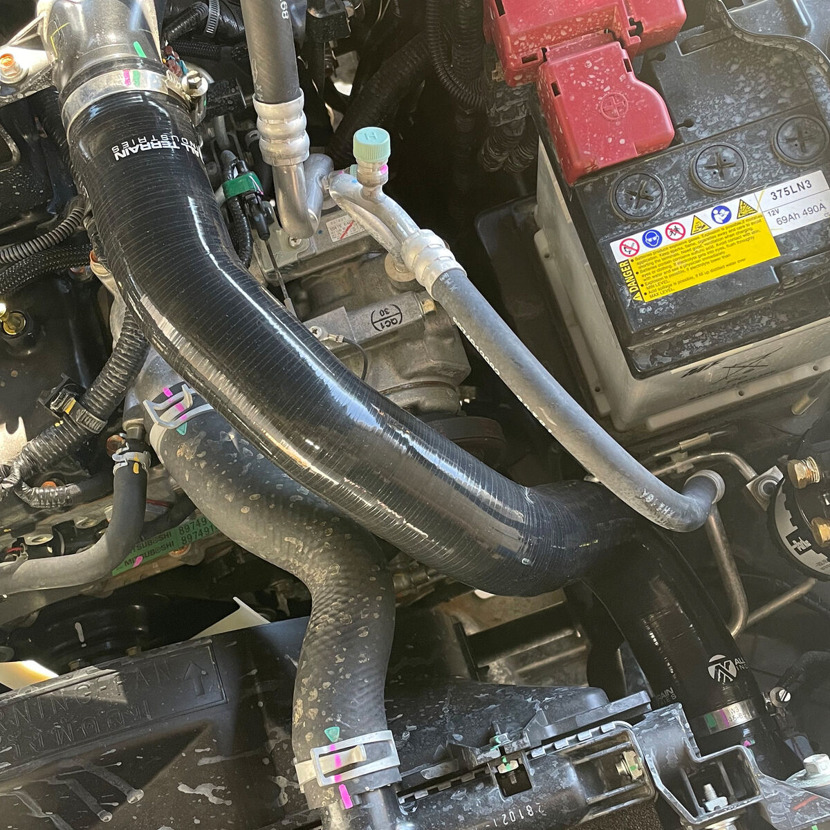 Ati Silicone Hot & Cold Side Intercooler Hose Upgrade - Isuzu Dmax Mux ...