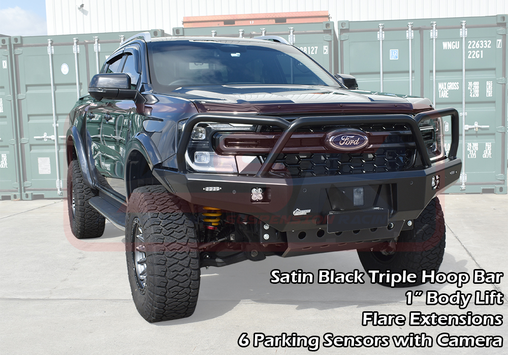 PSR Ambush Bar Ford Ranger Next Gen Ambush Customer Painted Triple Hoop ...