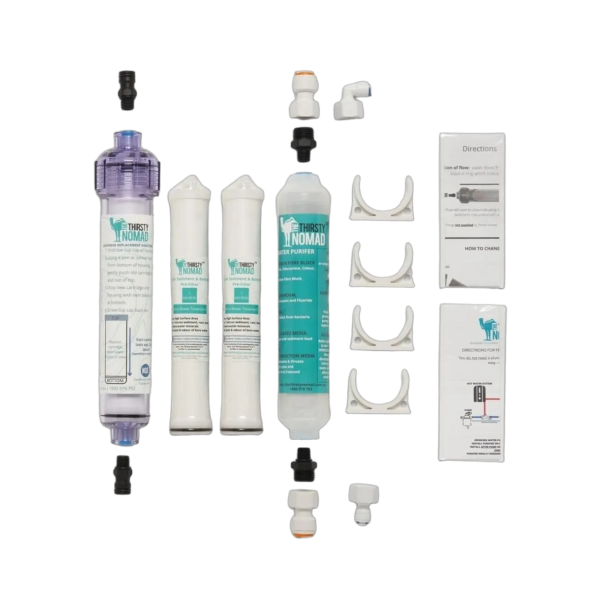 Thirsty Nomad Complete Caravan & RV Water Treatment System - Inside & Out