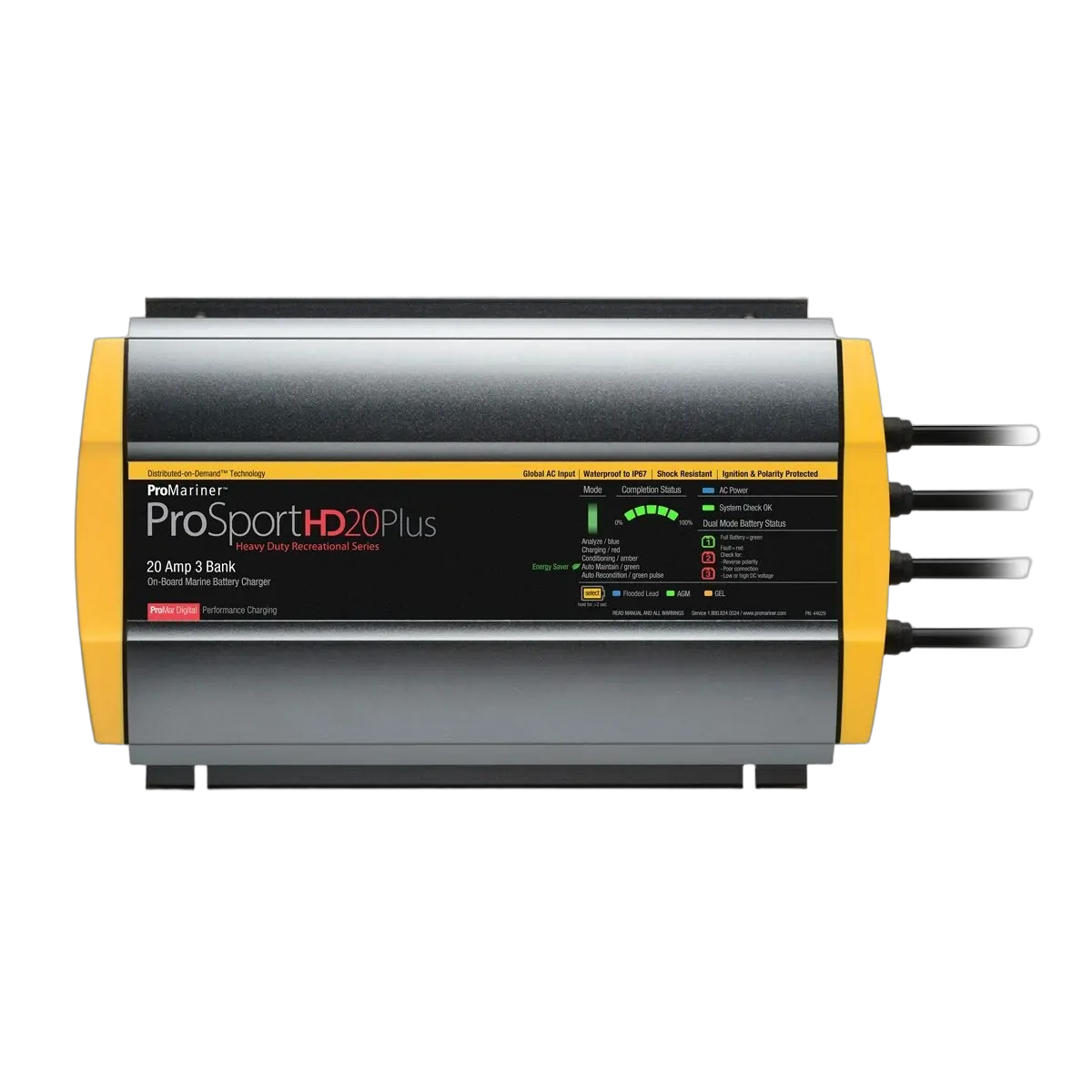ProMariner Prosport HD20 Plus 3 Bank Onboard Charger | Outback Equipment