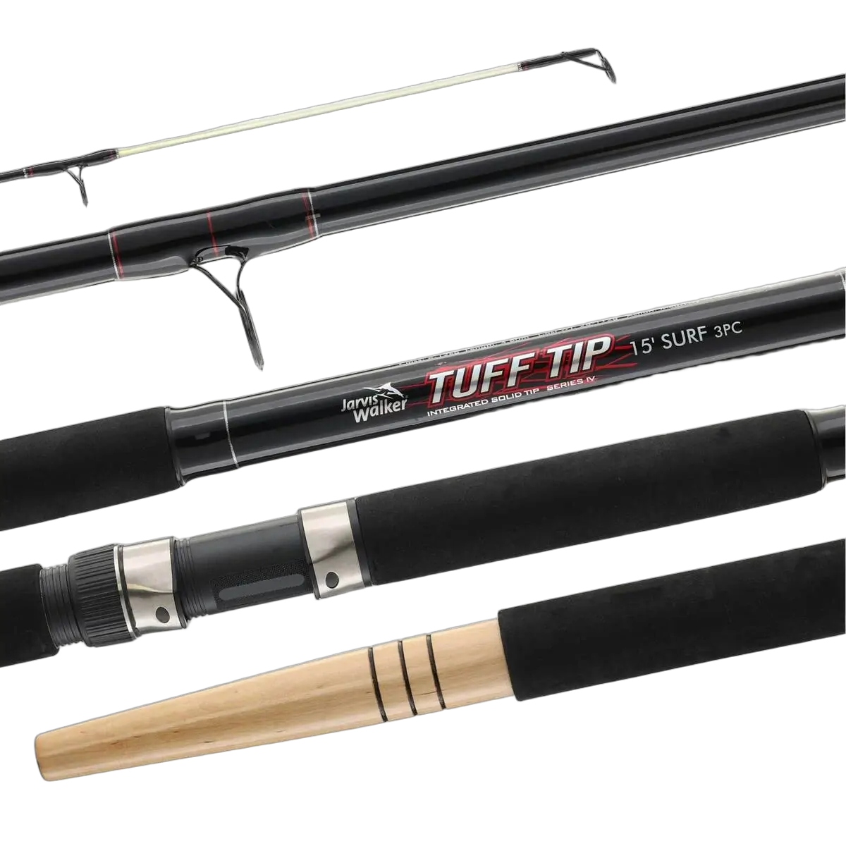 Jarvis Walker Tuff Tip 15' Surf Rod (Wooden Spike) 15' 6-12kg 3/P ...