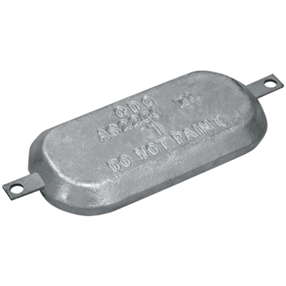 Zinc Block Anode Oval With Strap Riviera AM 300 x 150 x 35mm | Outback ...