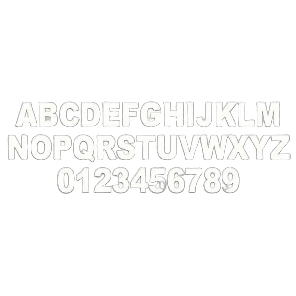 4'' White Letters -U Sold In Pairs | Outback Equipment