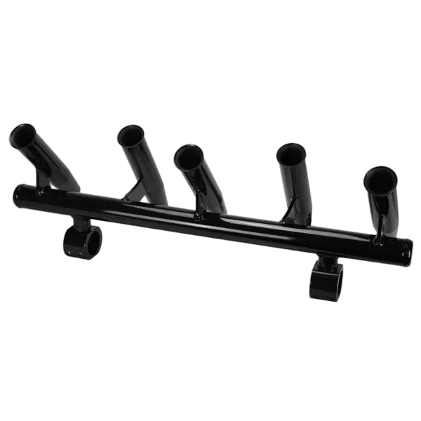 T-Top Rocket Lanucher Black Clamp On - 5 Rod Holders | Outback Equipment