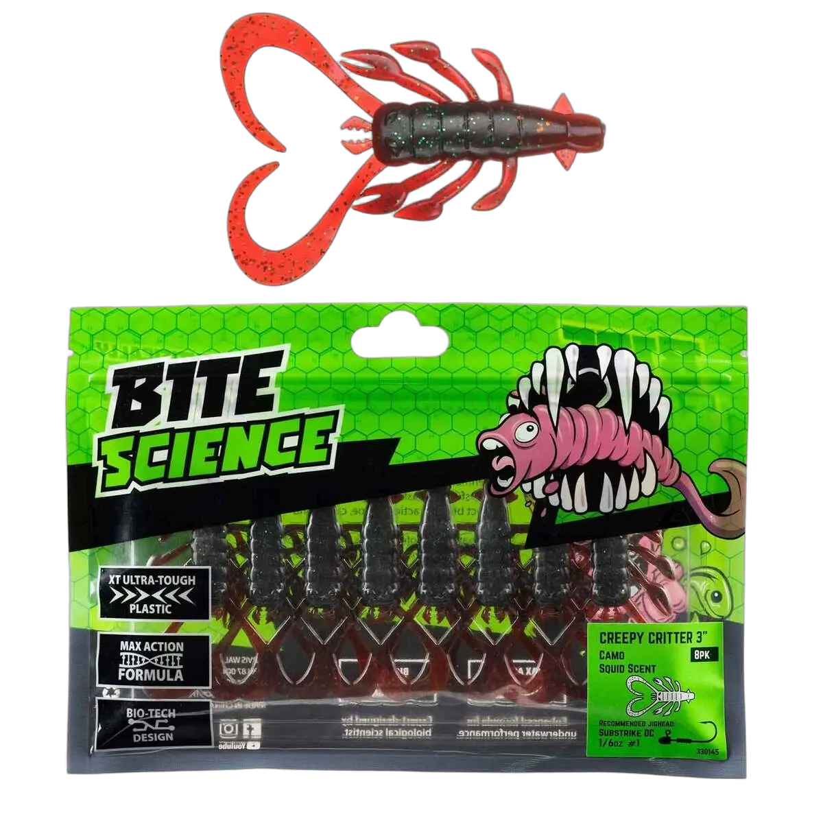 Creepy Critter 3" Camo - 8pk - PK/8 | Outback Equipment
