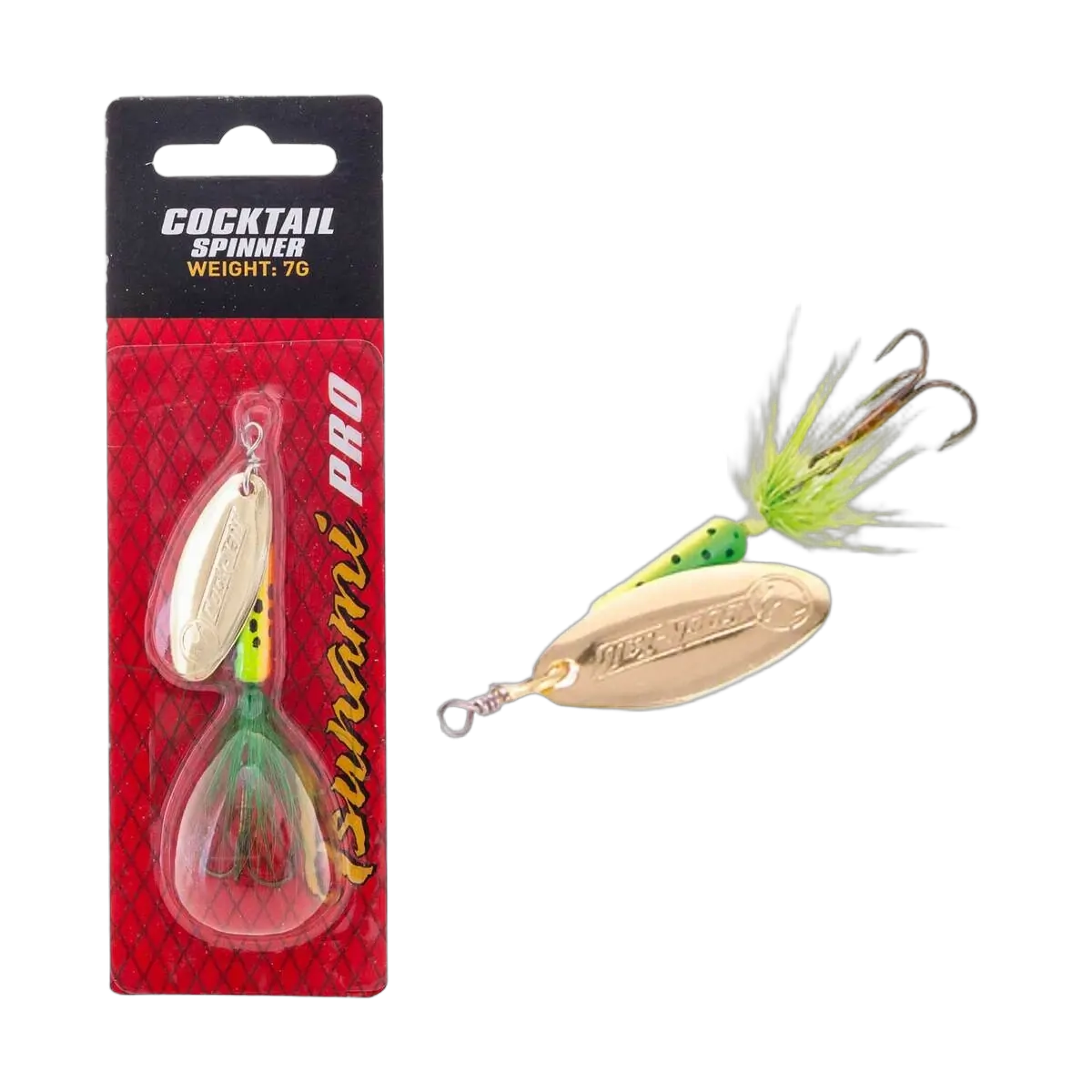 Cocktail Spinner - Fire Tiger, Gold 7g - PK/1 | Outback Equipment