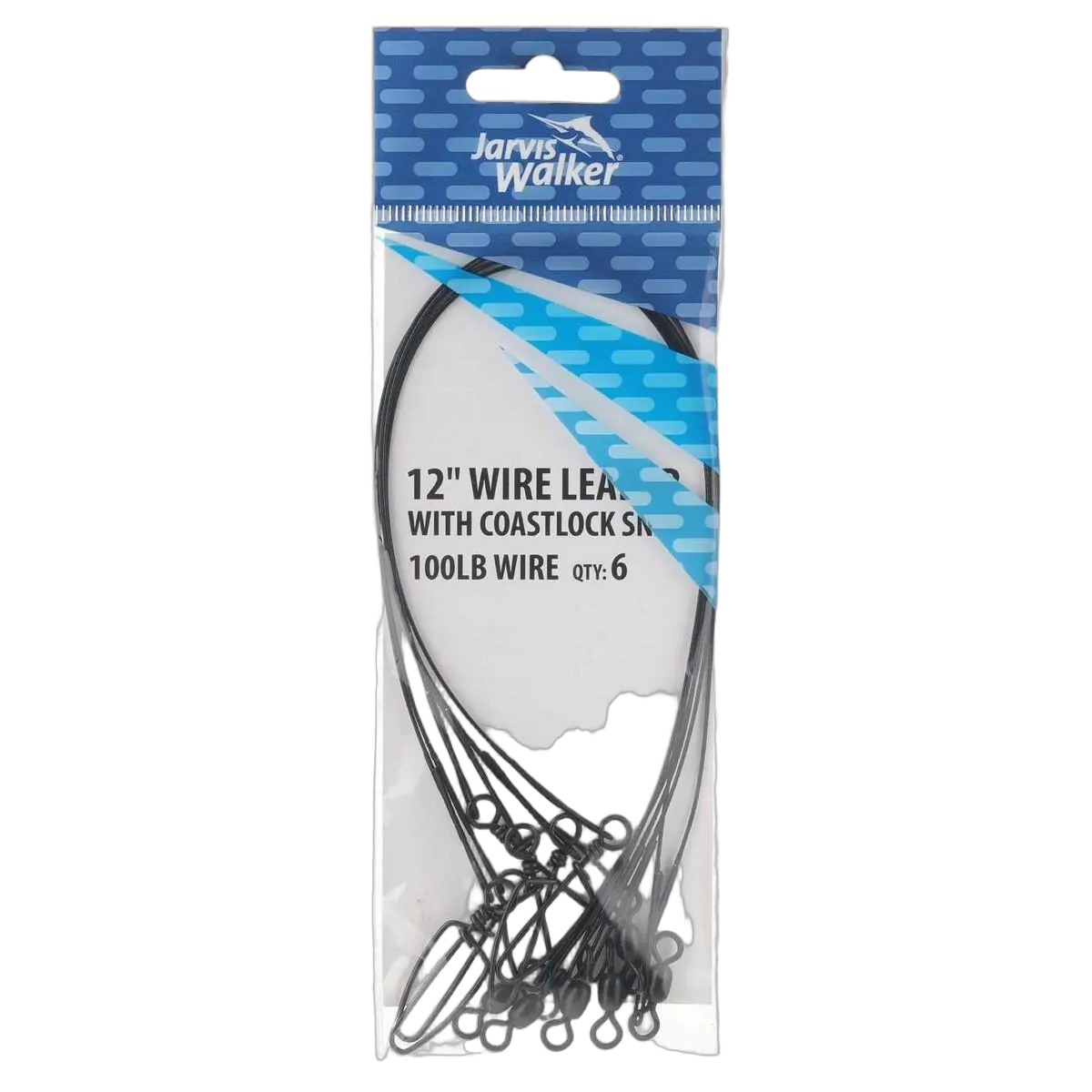 12" Wire Leader With Coastlock Snap - 100lb Wire - 6pk - PK/10 ...