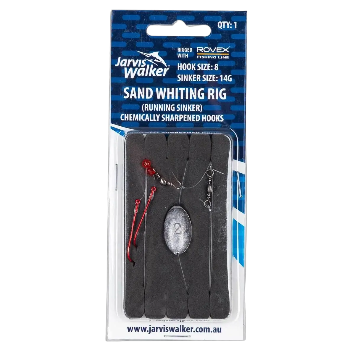 Sand Whiting Rig With Chemically Sharpened #8 Hook | Outback Equipment