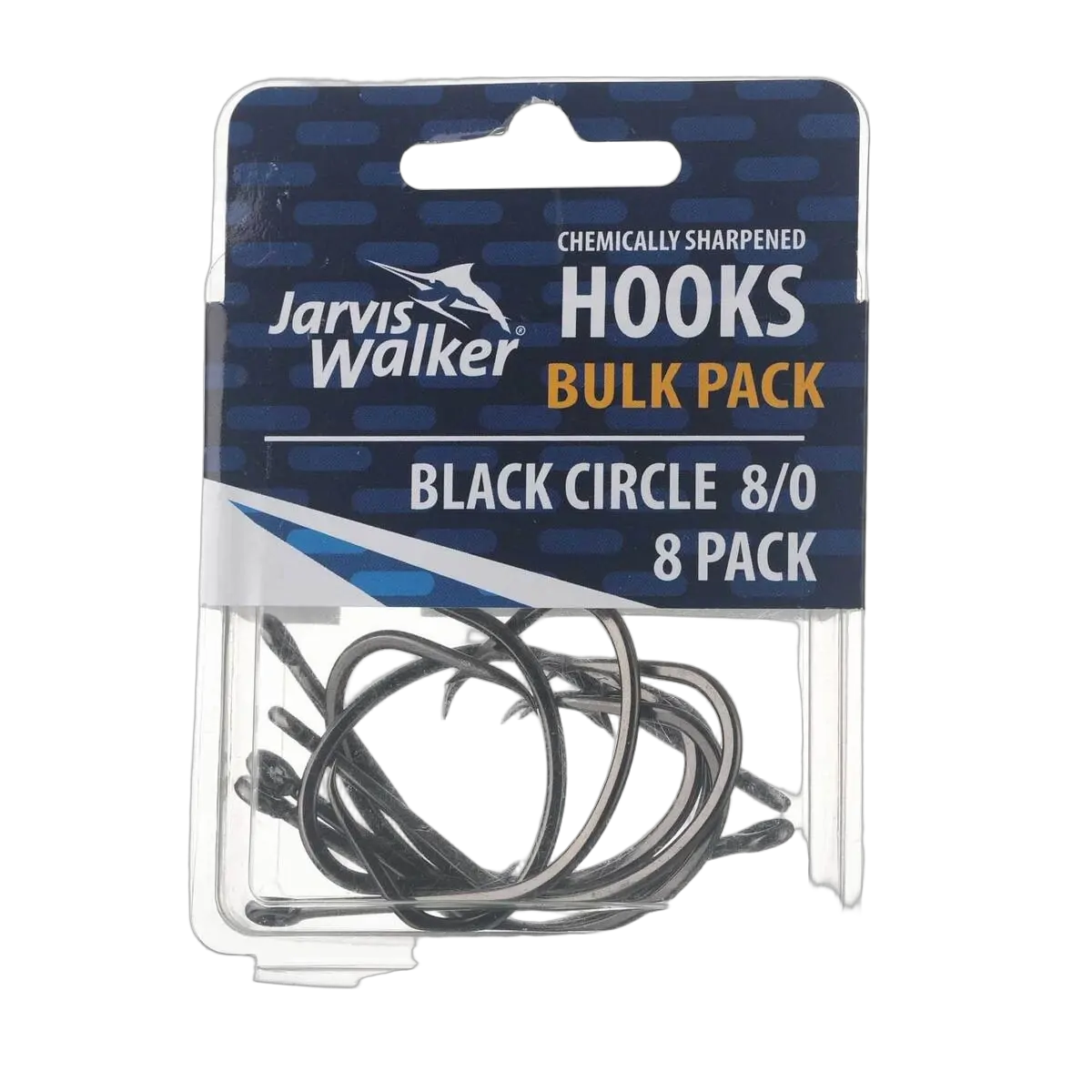 JW C/S Black Circle Hooks - Sz 8/0 - PK/8 | Outback Equipment