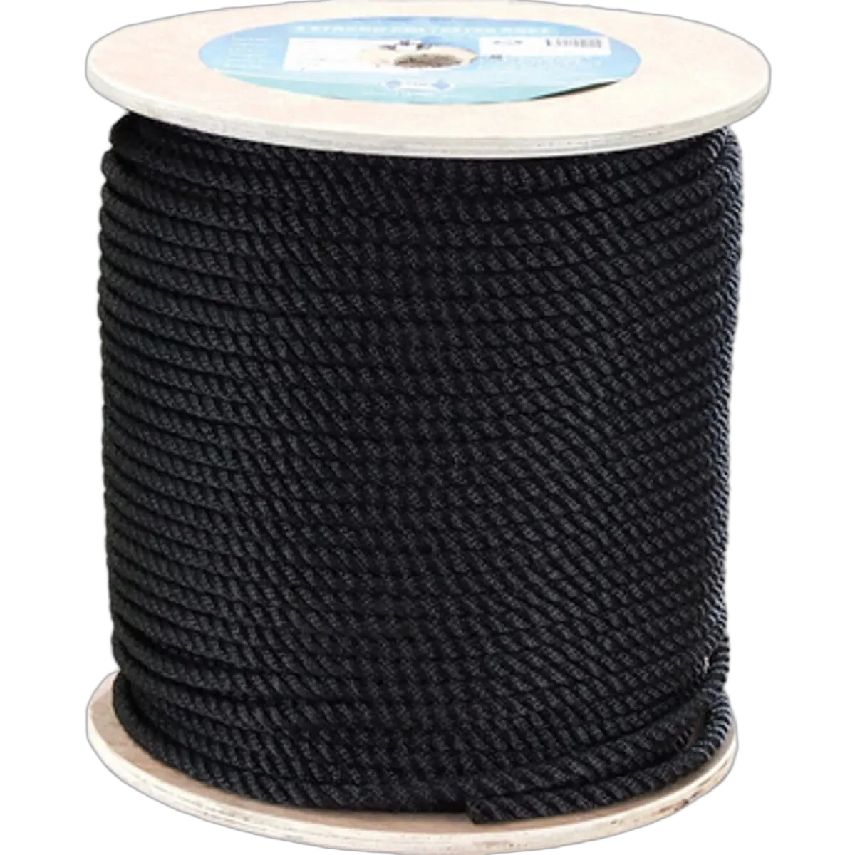 30mm x 100Mtr Polyester Rope - 3 Strand Black (Reel) | Outback Equipment