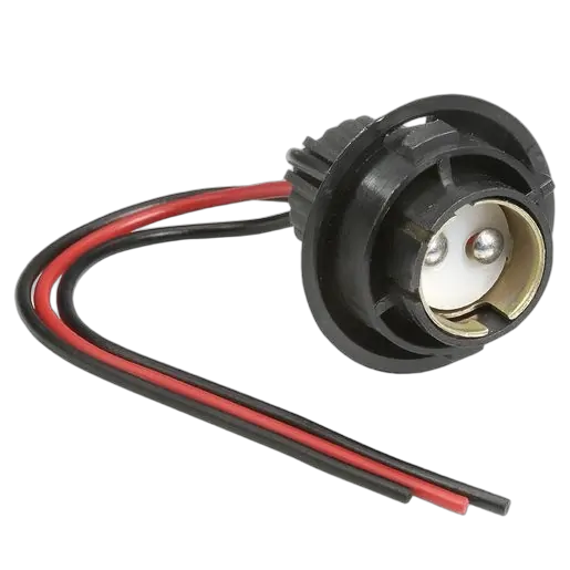 Narva Globe Holder BA15d Push Lock Pre Wired - 1 Pce - 49836BL