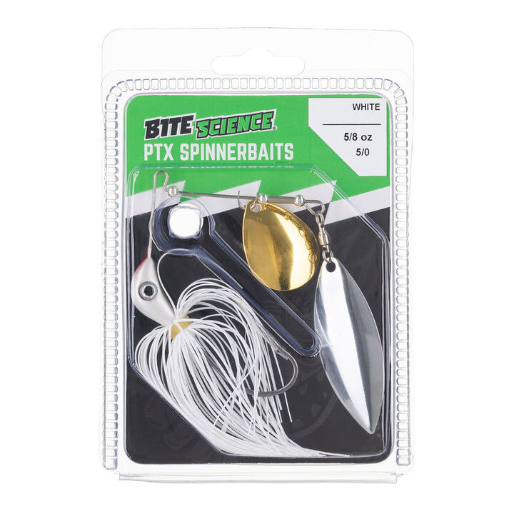 Bite Science PTX Spinnerbait White - 5/8oz | Outback Equipment