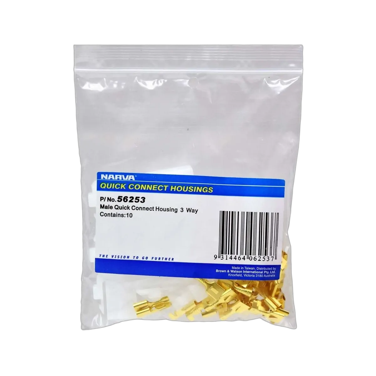 Narva 3 Way Male Quick Connector Housing (10 Pack) | Outback Equipment