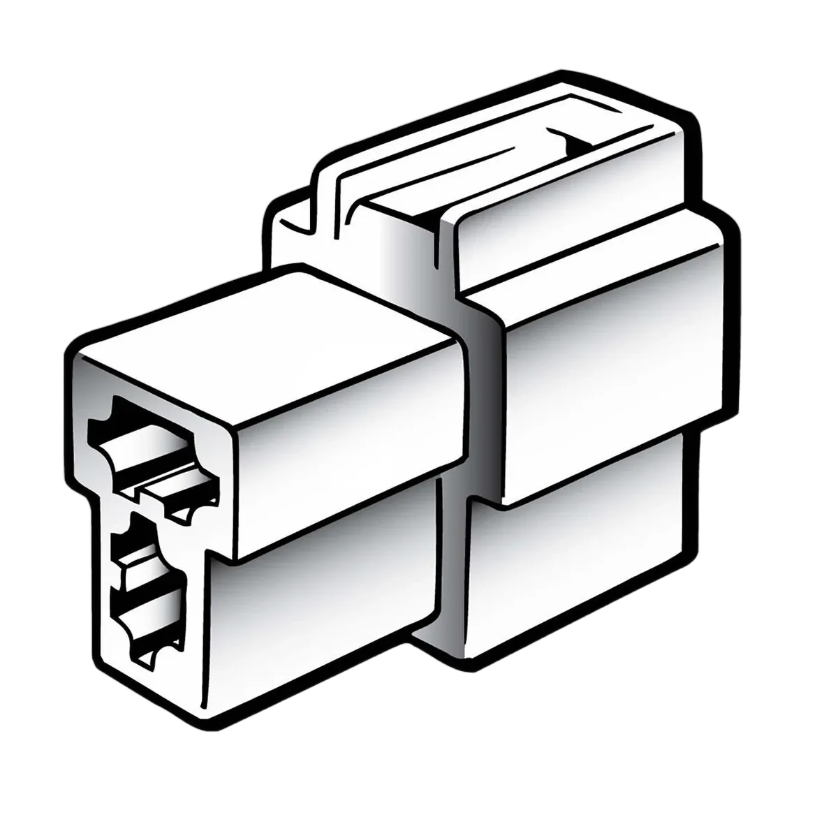 Narva 2 Way Female Quick Connector Housing (10 Pack) | Outback Equipment