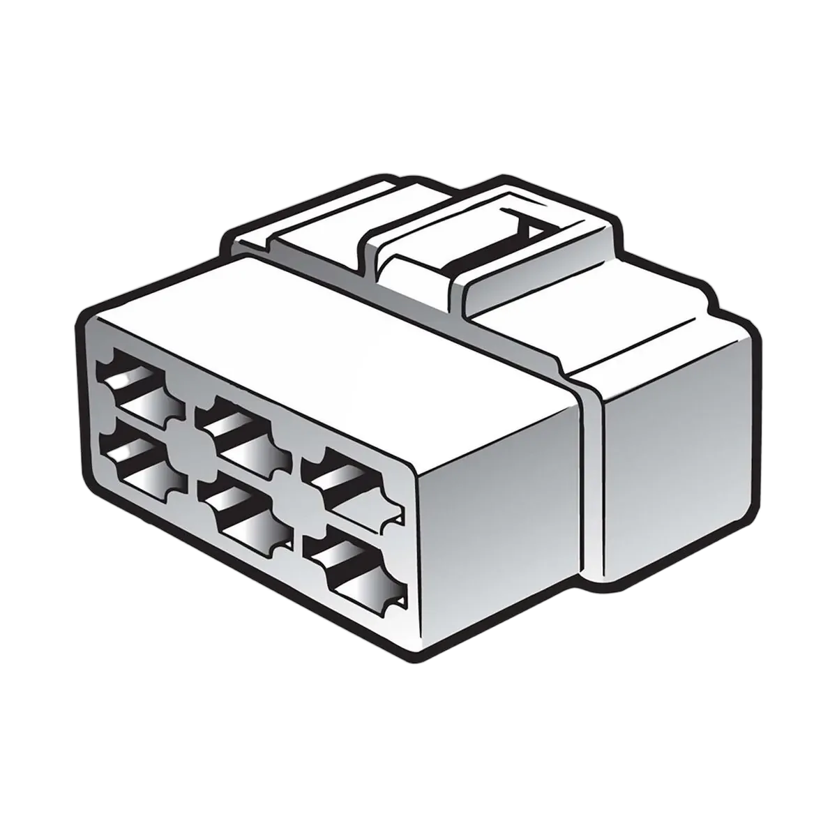 Narva 6 Way Female Quick Connector Housing (10 Pack) | Outback Equipment