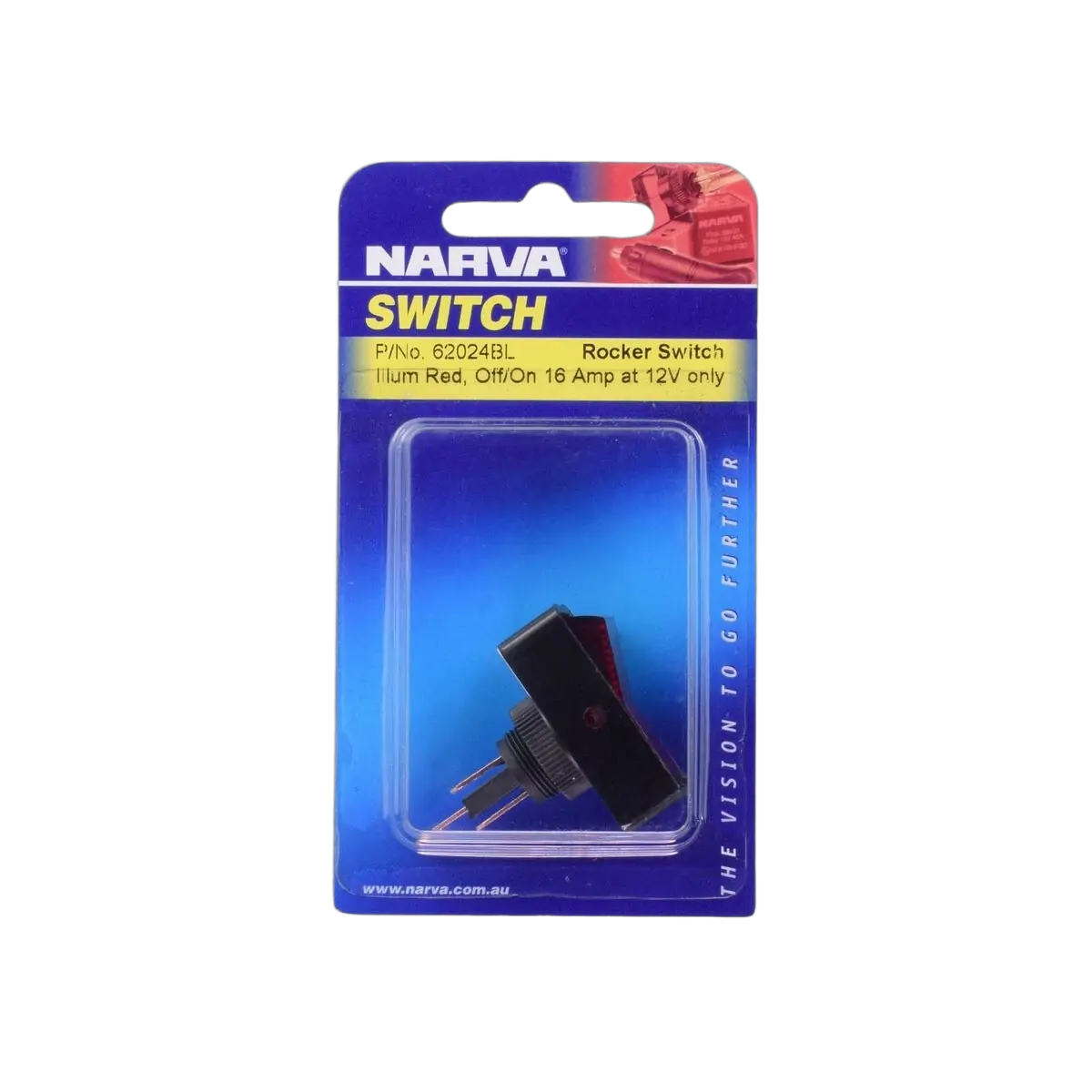 Narva Illuminated Off/On Rocker Switch (Red) | Outback Equipment