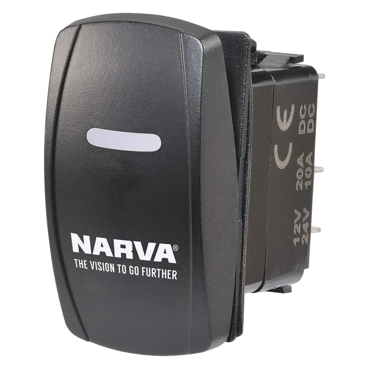 Narva 12/24V Off/On LED Illuminated Sealed Rocker Switch (Blue ...