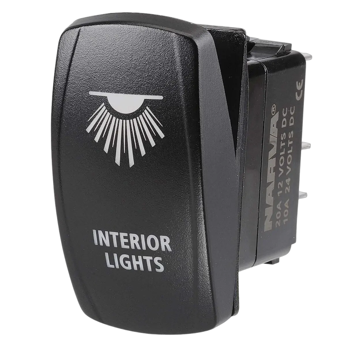 Narva 12/24V Off/On LED Sealed Rocker Switch With "Interior Lights ...