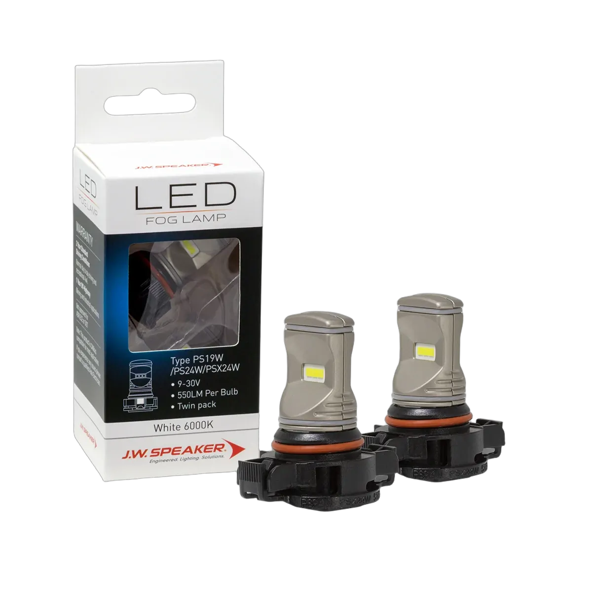 Led Fog Bulb - 12/24V 6000K - Ps19W/Ps24W/Psx24W | Outback Equipment