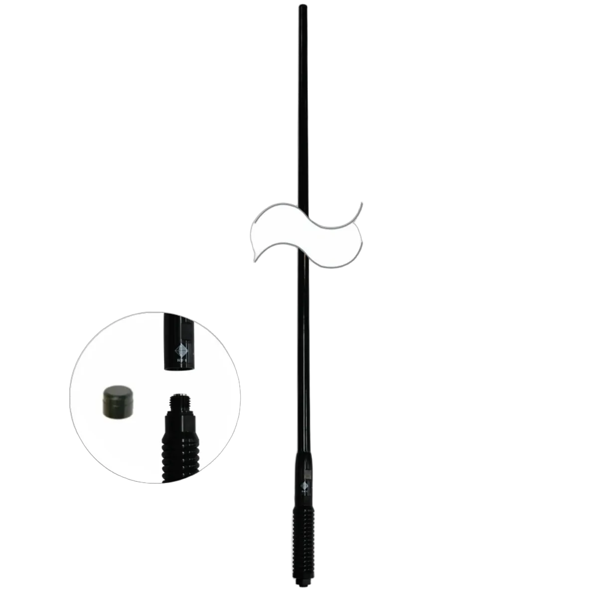 RFI UHF CB 8dBi Collinear Antenna (477 MHz); 5m FME(F) & UHF(M) Adaptor ...