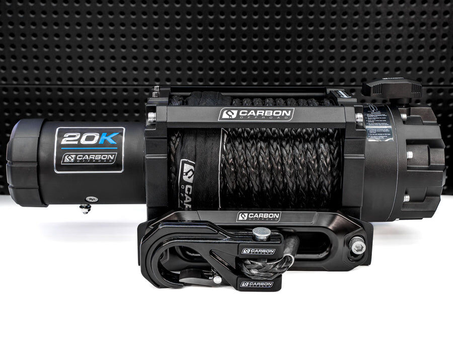 Carbon Scout Pro - 20000lb Extreme Duty Winch with Mega Pro Winch Hook ...