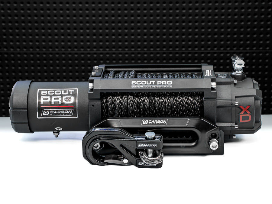 Carbon Offroad Scout Pro - 7000lb Winch with Mega Pro Winch Hook ...