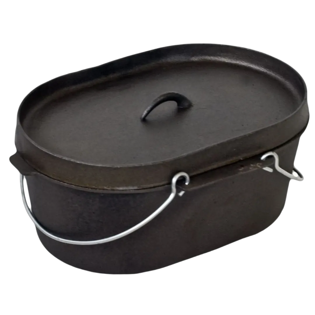 Supex 10Qt Oval Dutch Oven Preseasoned | Outback Equipment
