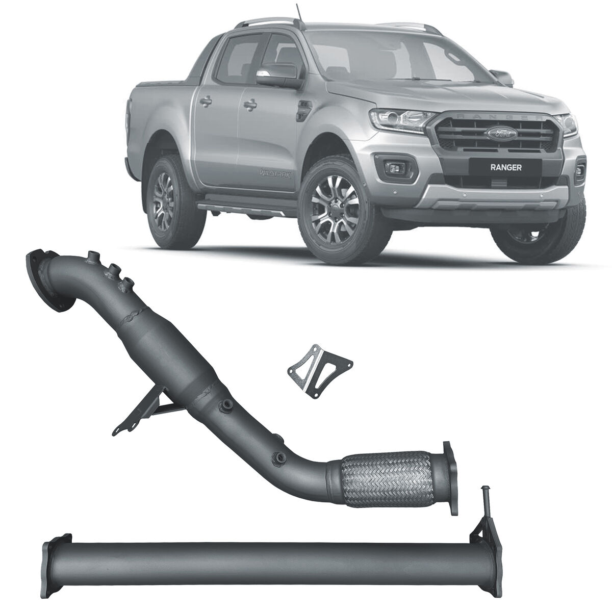 Redback Extreme Duty Exhaust DPF Adaptor Kit for Ford Ranger 3.2L (07/ ...