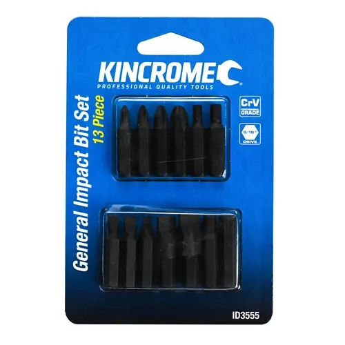 Kincrome General Impact Bit Set 5/16" Drive 13 Piece | Outback Equipment
