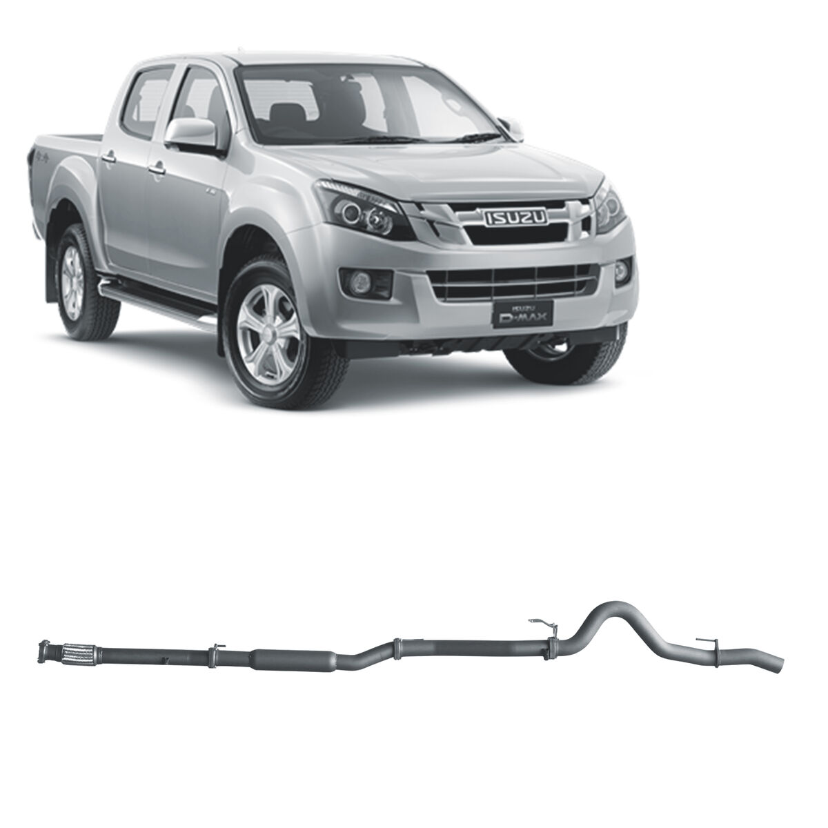 Redback 4x4 Exhaust System for Isuzu D-MAX (2016 - 06/2020) | Outback ...