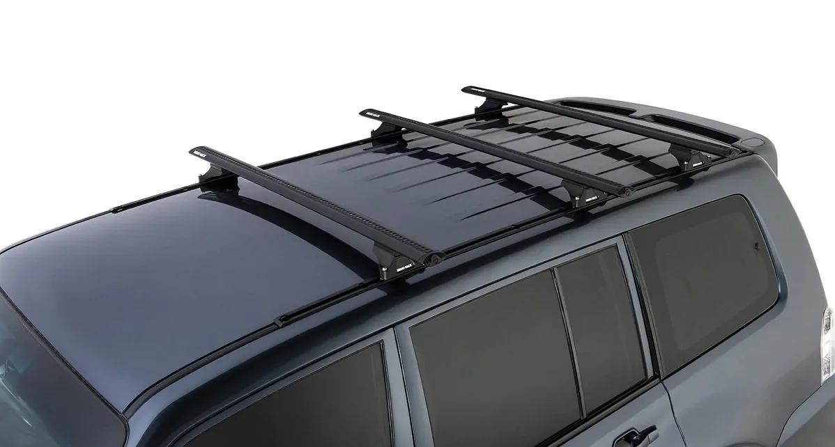 Rhino Rack Vortex RLTP Trackmount Black 3 Bar Roof Rack to suit ...