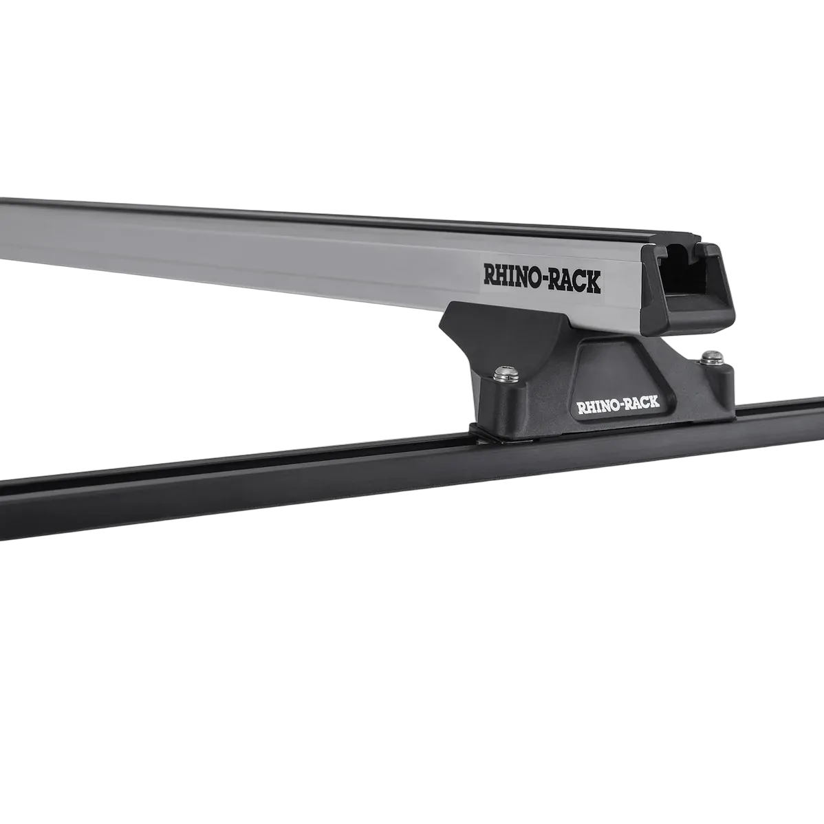 Rhino Rack Heavy Duty RLTP Trackmount Silver 2 Bar Roof Rack to suit ...