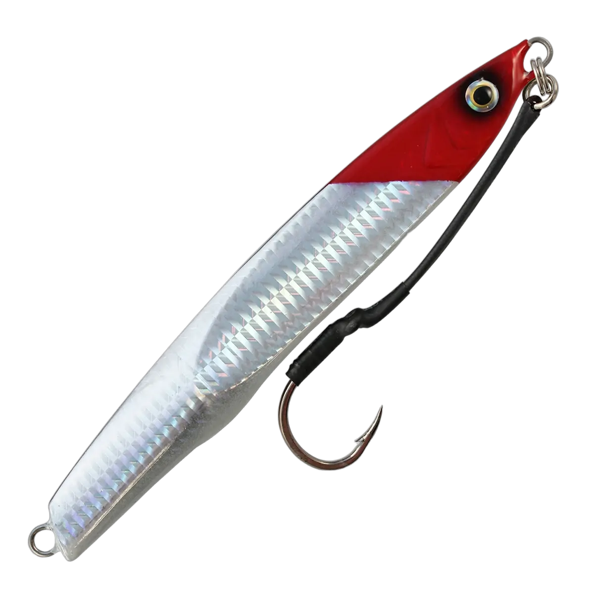 Black Magic Knife Jig 150gm Silver/Red | Outback Equipment