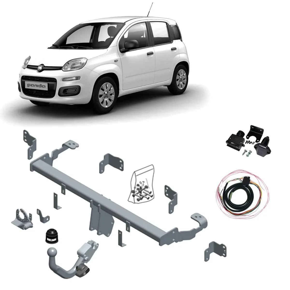 Brink Towbar to suit Fiat Panda (02/2012 - 2015)