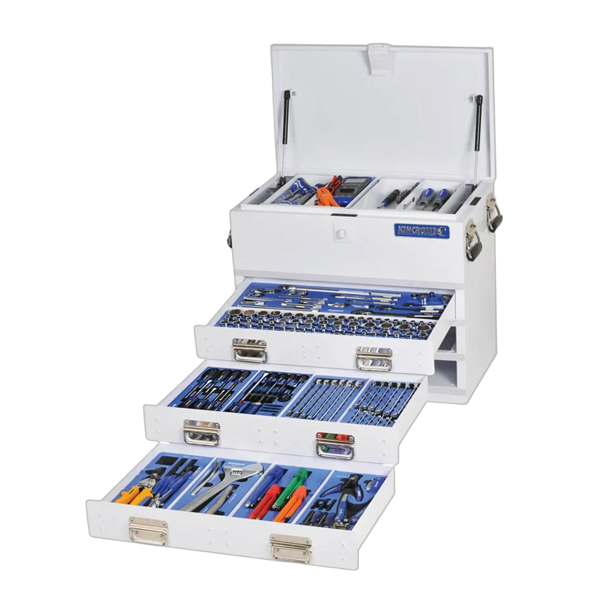 Kincrome Truck Box Tool Kit 219 Piece 3 Drawer White | Outback Equipment