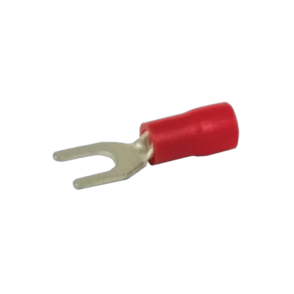 Terminals, Fork, Red, 4Mm, Double Grip | Outback Equipment