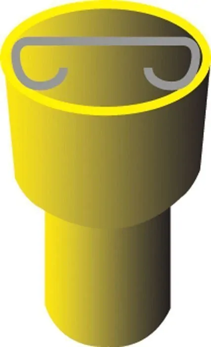 Fully Insulated Female Blade Yellow Polycarbonate 6.3X0.8M 10 Pack ...