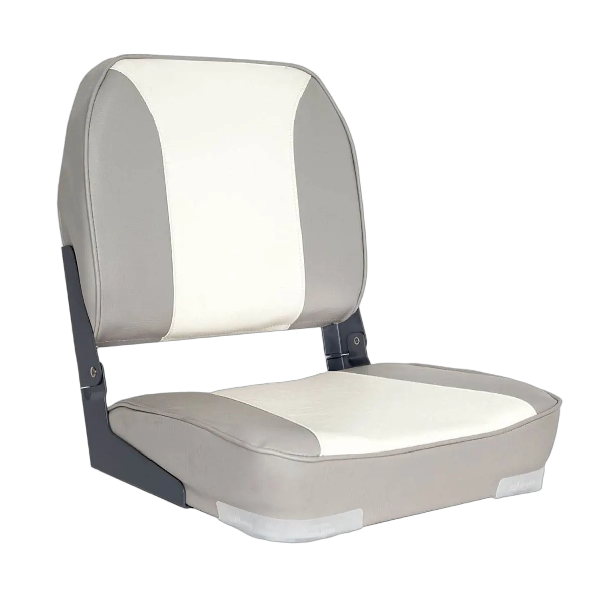 Deluxe Fold Down Seat Upholstered Grey/White | Outback Equipment