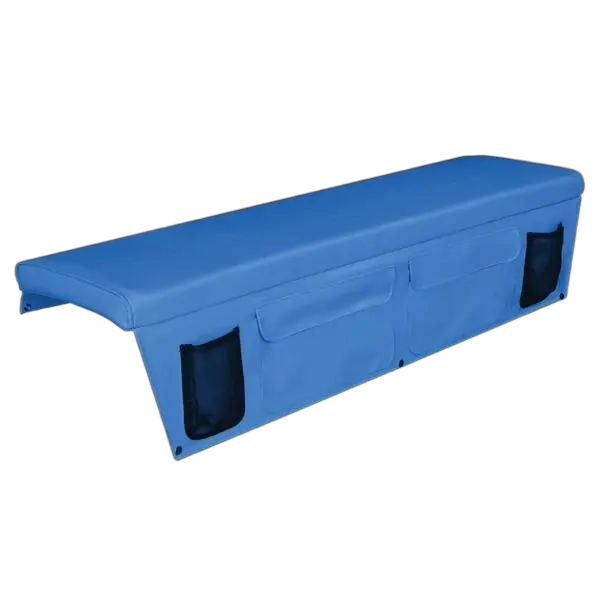 Oceansouth Boat Bench Cushion & Side Pockets 1500mm x 400mm Blue ...