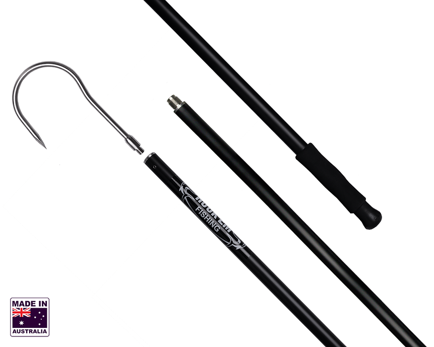 Hookem Multiple 3 Piece Round Gaff10 X 100mm Stainless Head6Mtr ...
