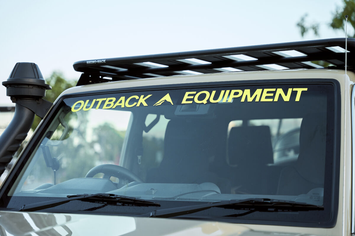 Outback Equipment Stickers - Window Banner - 110cm x 10cm