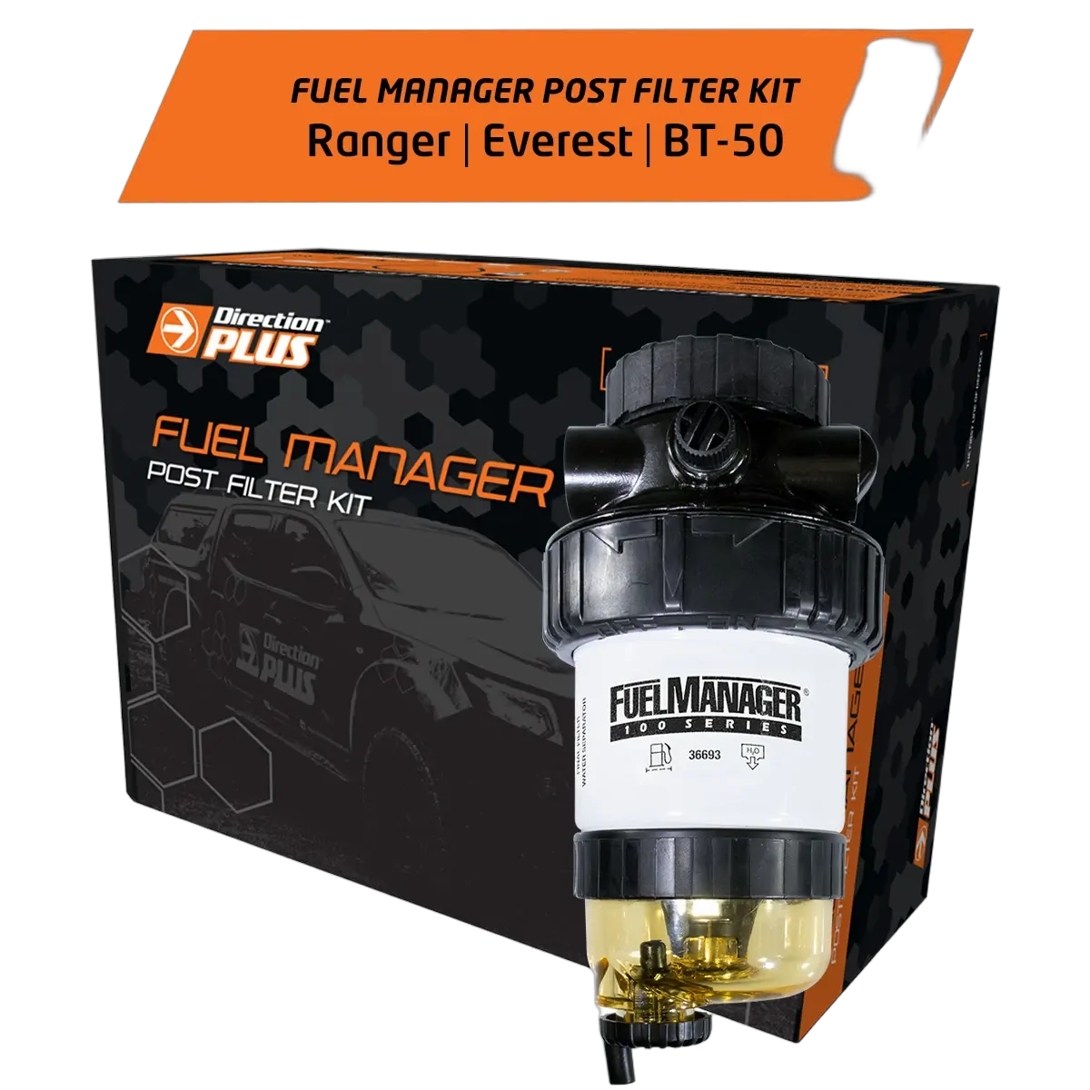 FUEL MANAGER POST-FILTER KIT To Suit Ford Ranger P4AT (2.2L 4cyl) 2011 ...
