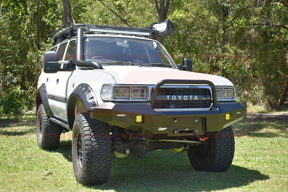 PSR Ambush Bar Toyota Landcruiser 80 Series Ambush Single Hoop Bullbar ...