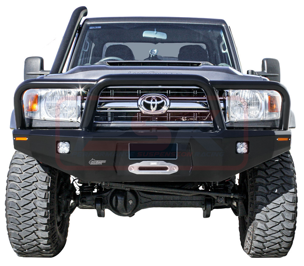 PSR Ambush Bar Toyota Landcruiser 70 Series Ambush Triple Hoop Bullbar ...