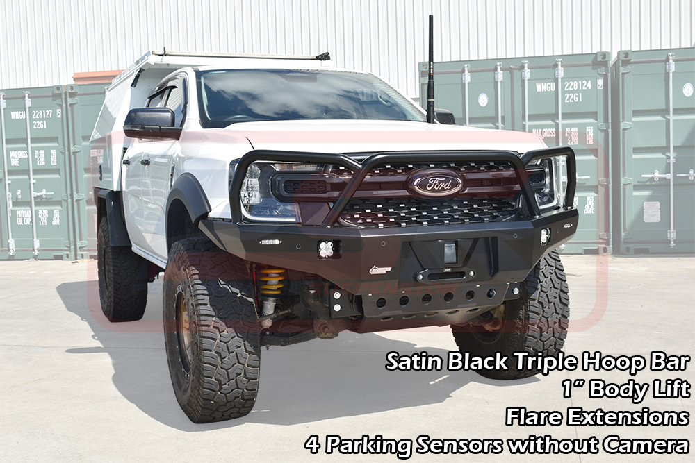 PSR Ambush Bar Ford Ranger Next Gen Ambush Customer Painted Triple Hoop ...