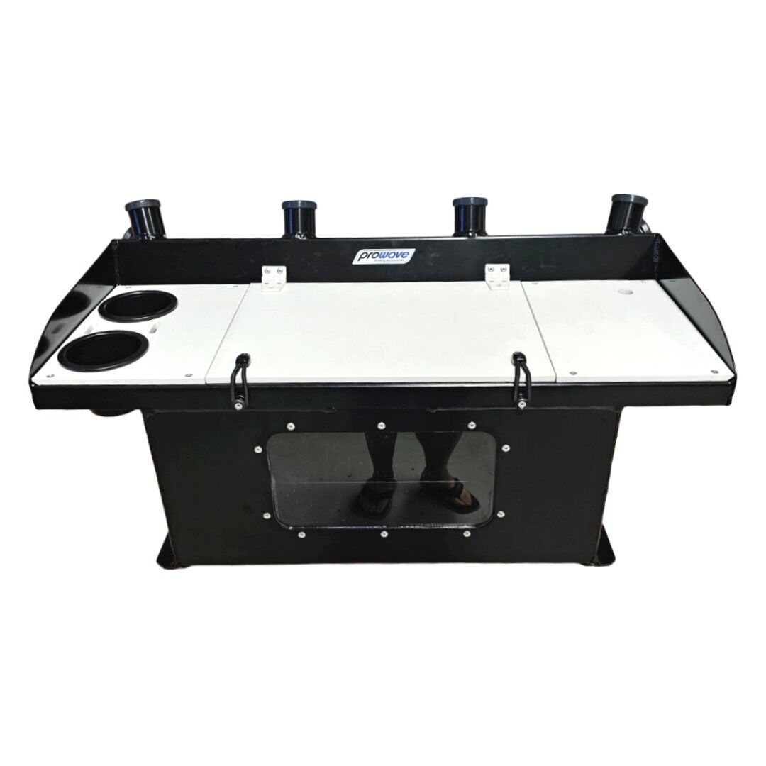 Prowave Bait Board Live Bait Tank 6 Rod Holders With Window - Large ...
