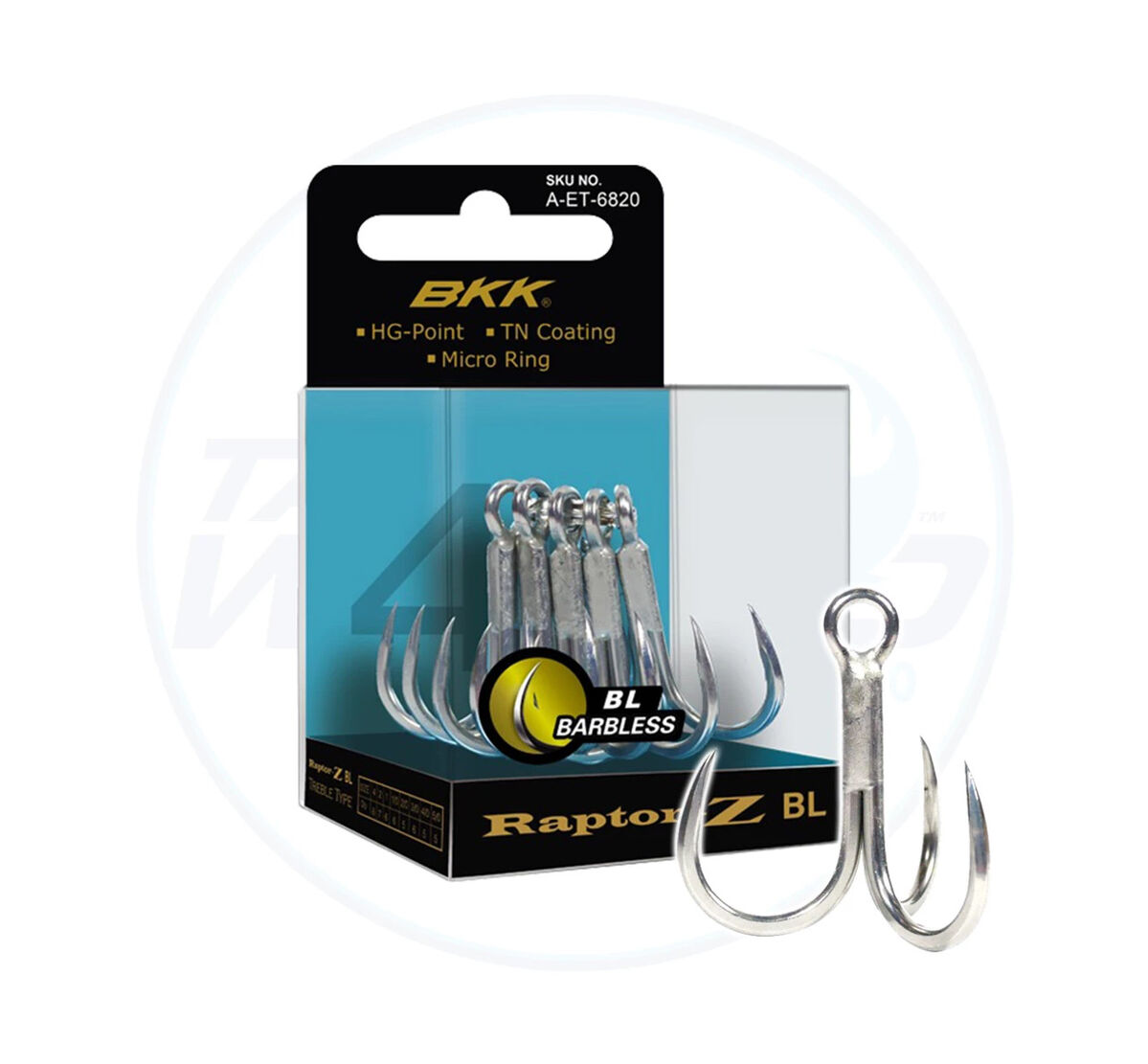 BKK Raptor-Z-BL Treble Hooks Hooks | Outback Equipment