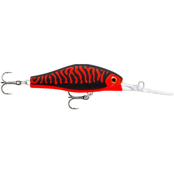 Rapala Shadow Rap Jack Deep 7cm Matte Black Red Uv | Outback Equipment