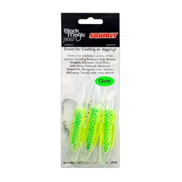 Black Magic Squidly 12cm Lime | Outback Equipment