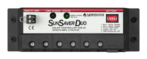 Morningstar Sunsaver Duo 25Amp/12V | Outback Equipment